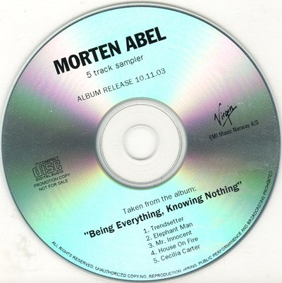 5 Track Sampler - 2003 Promotional Issue CD Acetate - All Products ...