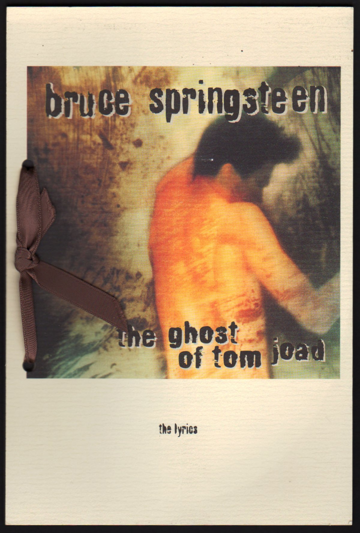 The Ghost Of Tom Joad - 1998 Promotional Issue Only 24-page Booklet ...