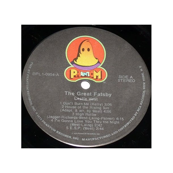 The Great Fatsby - Original 1975 US Phantom label 10-track LP - All ...