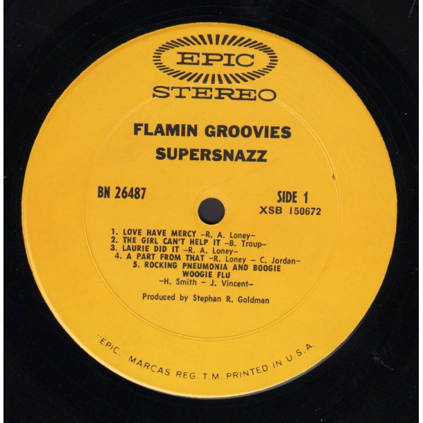 Supersnazz - Original 1969 US Epic label 12-track Stereo LP - All ...